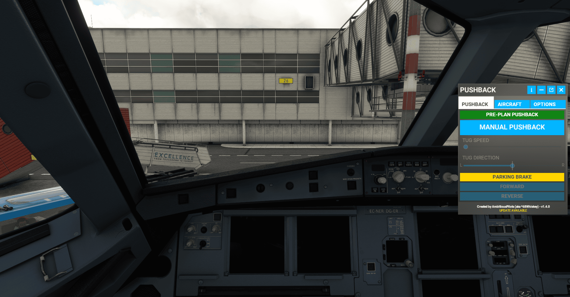 Toolbar Pushback: Freeware Pushback for MSFS - FSNews