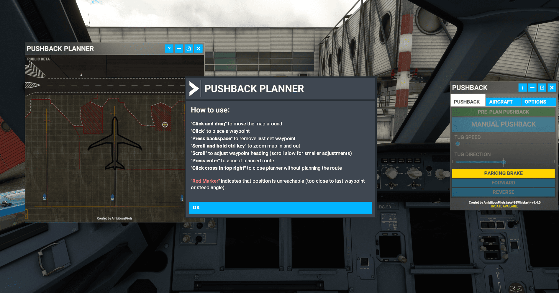 Toolbar Pushback: Freeware Pushback for MSFS - FSNews