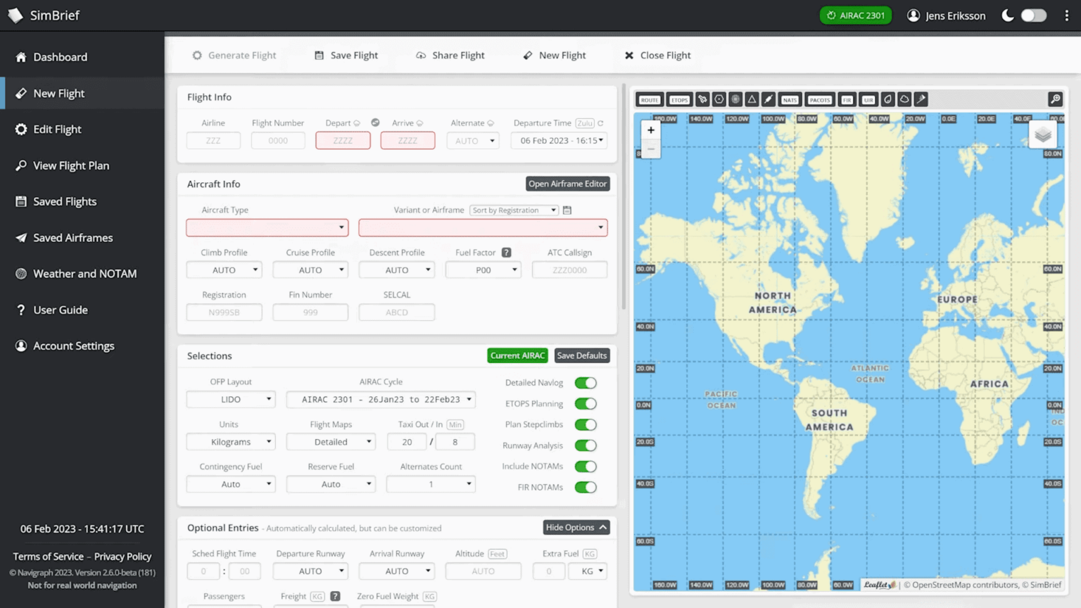 SimBrief Has Undergone A Complete Makeover - FSNews