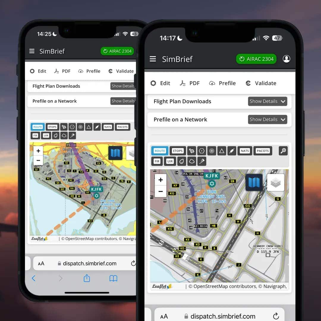 Navigraph Charts Features Now Integrated in SimBrief - FSNews