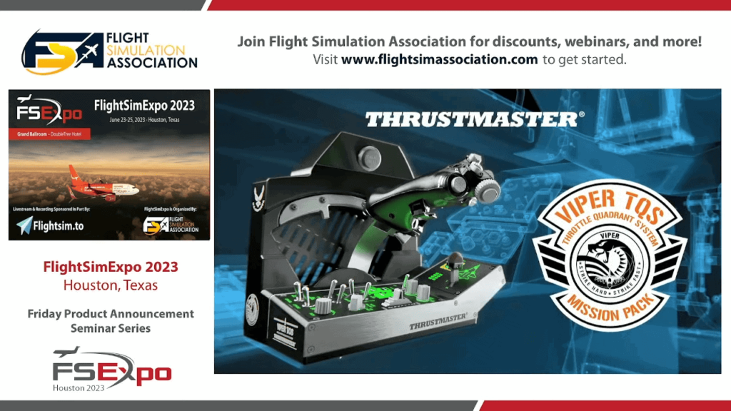 Thrustmaster Viper TQS Revealed at FSExpo 2023, New Fighter Jet ...