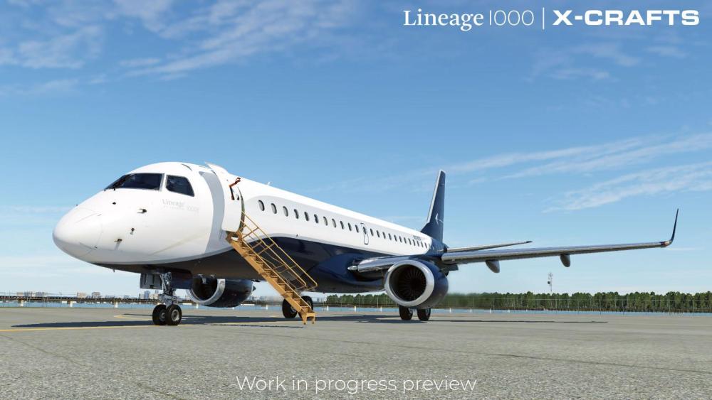 X-Crafts Shows Embraer Lineage 1000 for X-Plane in Latest Previews - FSNews