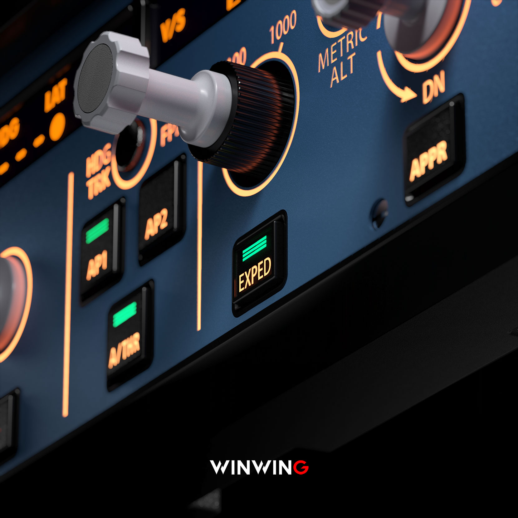 WINWING Introduces The EXPED Button Kit For Their FCU - FSNews